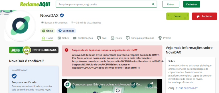 A NovaDAX é confiável e segura? - Criptonizando